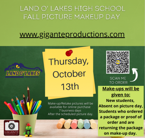 Picture Retakes | LAND O' LAKES HIGH SCHOOL